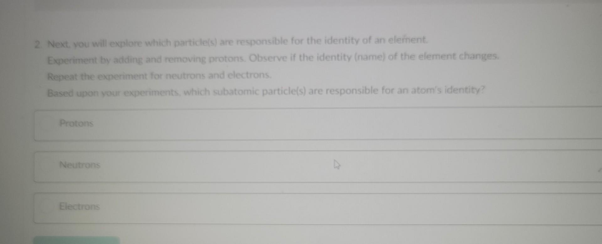 Solved Use an atom builder to explore the subatomic | Chegg.com