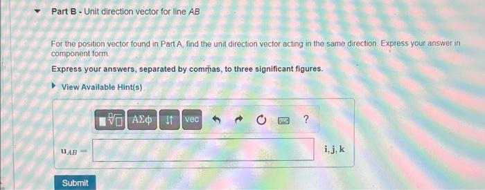 Solved Learning Goal: To find a position vector between two | Chegg.com