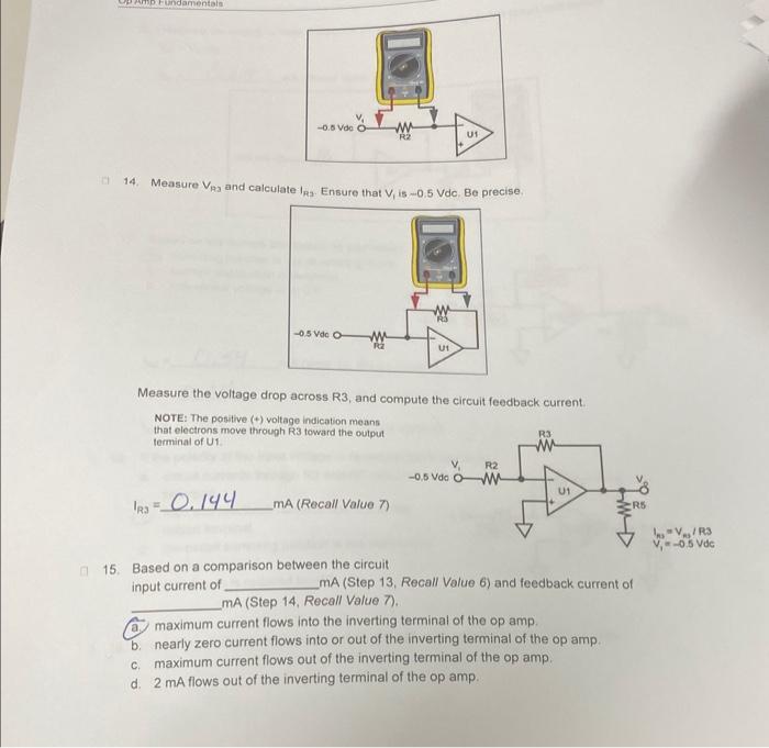 Solved fill in the blank for #15based on a comparison | Chegg.com