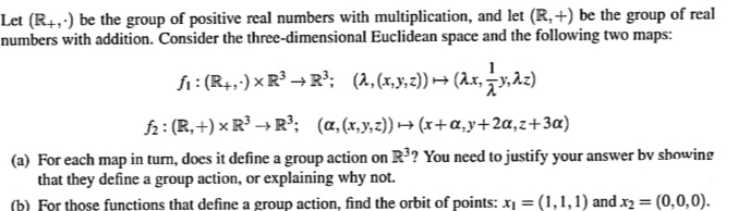 Solved Let (R+,⋅) be the group of positive real numbers with | Chegg.com