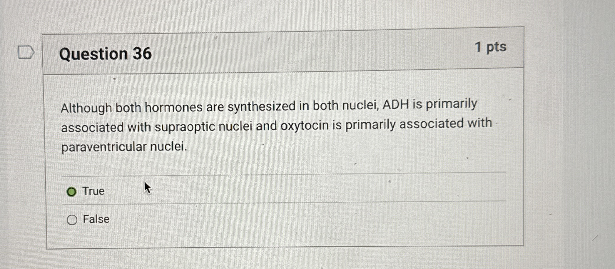 Solved Question 361 ﻿ptsAlthough both hormones are | Chegg.com