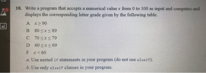Solved 18 Write A Program That Accepts A Numerical Value X 5992
