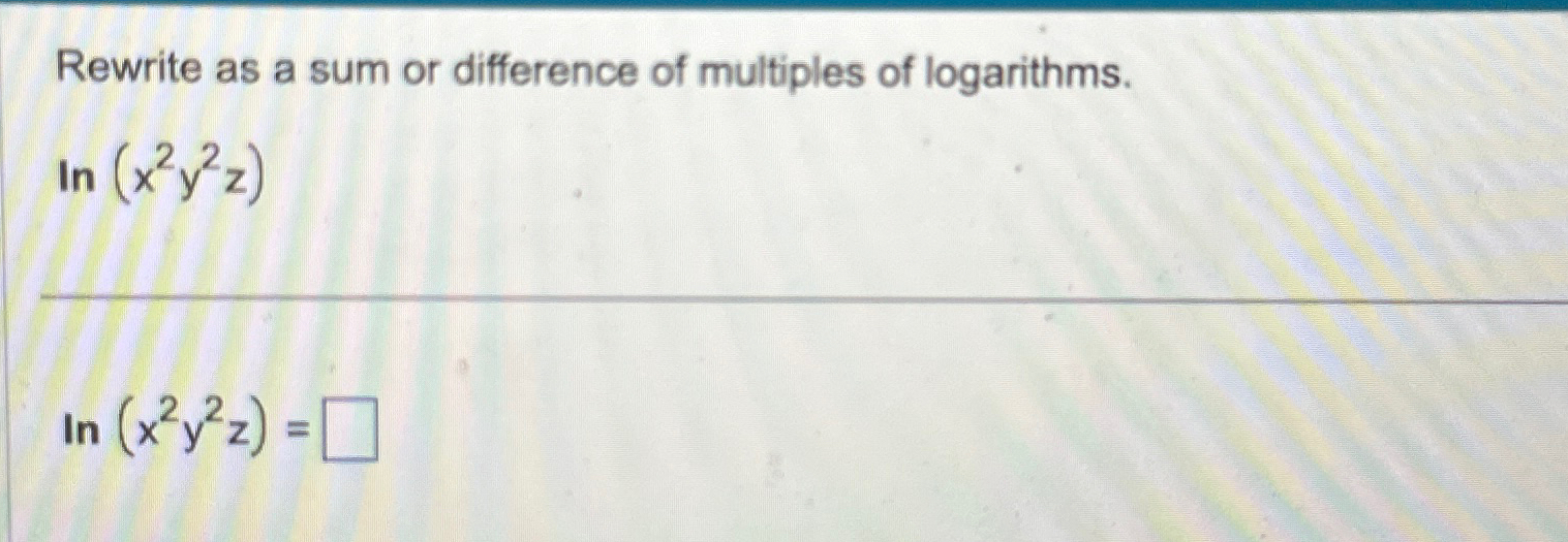 Solved Rewrite as a sum or difference of multiples of | Chegg.com