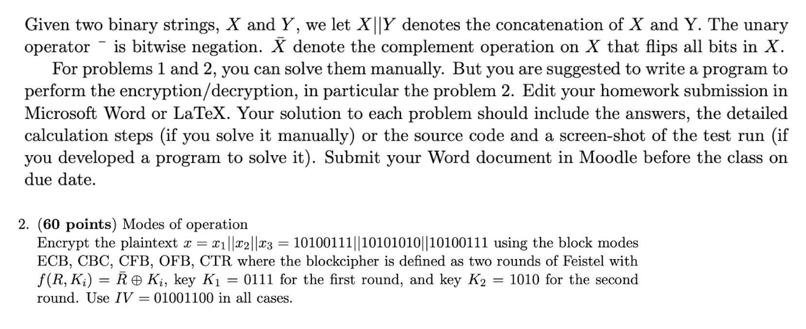 Solved Modes of operation (please refer to the photo to see | Chegg.com