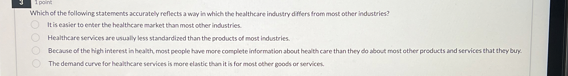 Solved Which of the following statements accurately reflects | Chegg.com