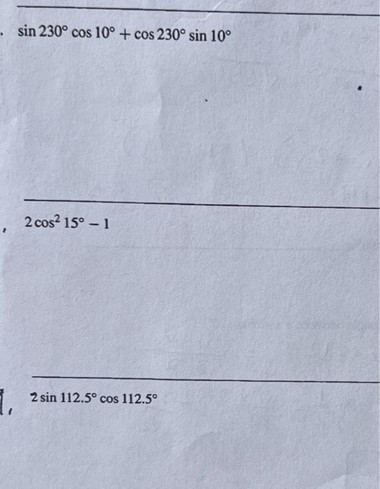 Solved use the appropriate sum or difference formula to find | Chegg.com