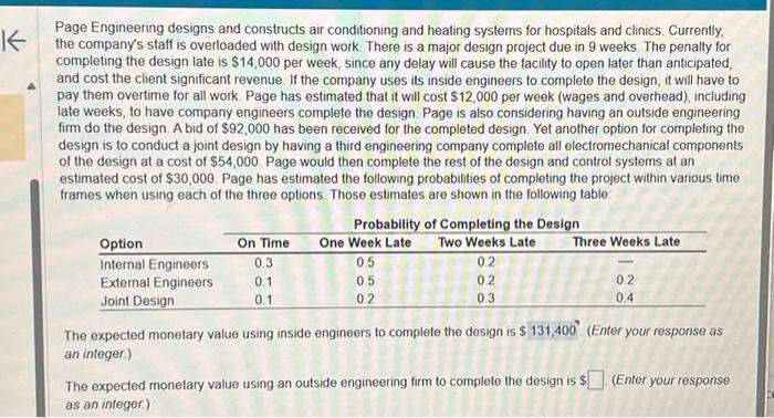 Solved Page Engineering designs and constructs air | Chegg.com