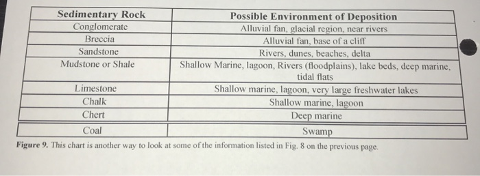 Solved Sedimentary Depositional Environments Shallow Marine | Chegg.com