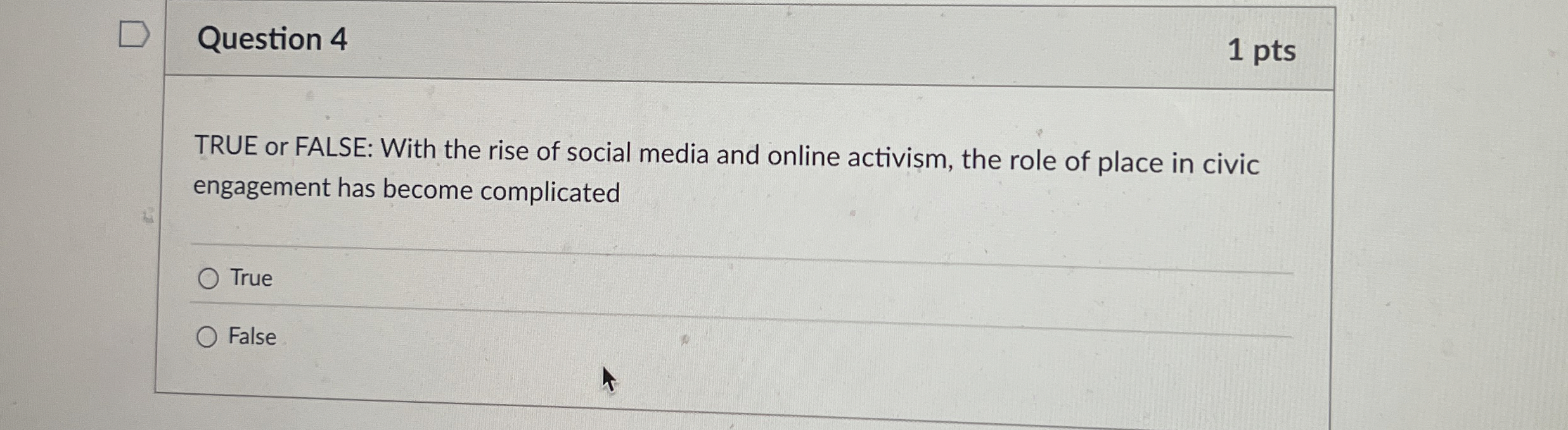 Solved Question 41 ﻿ptsTRUE or FALSE: With the rise of | Chegg.com