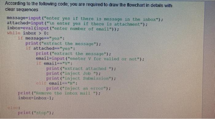 Solved According to the following code, you are required to | Chegg.com