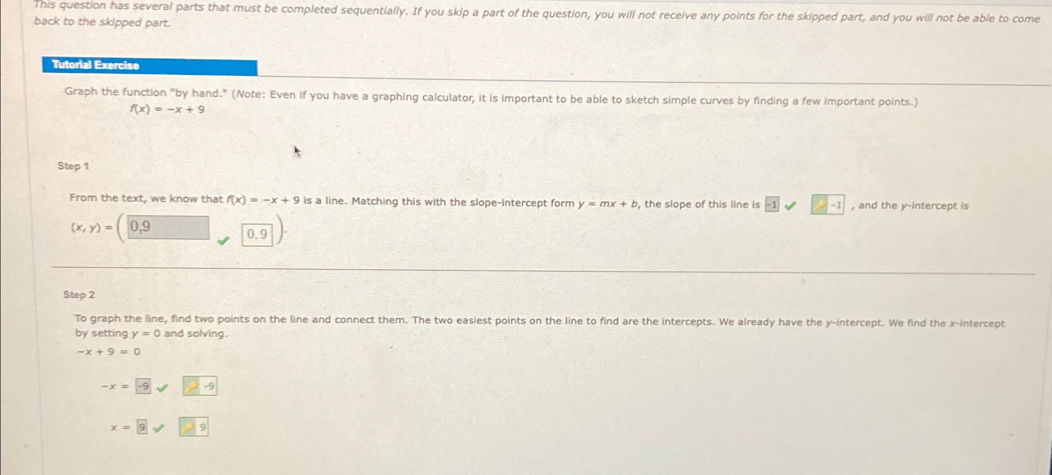 Solved back to the skipped part.\\nTutorial Exercise\\nGraph | Chegg.com