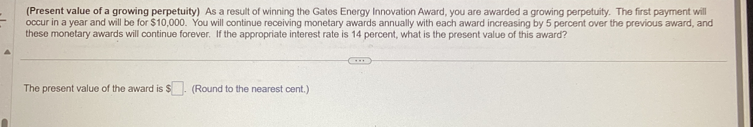 Solved (Present value of a growing perpetuity) ﻿As a result | Chegg.com