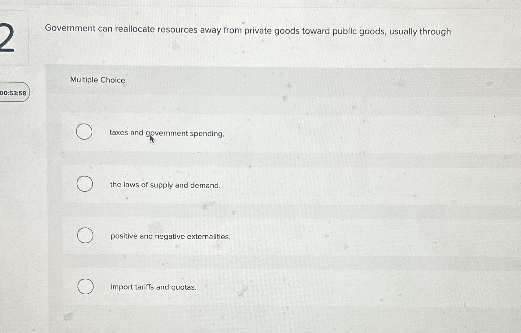 Solved Government can reallocate resources away from private | Chegg.com