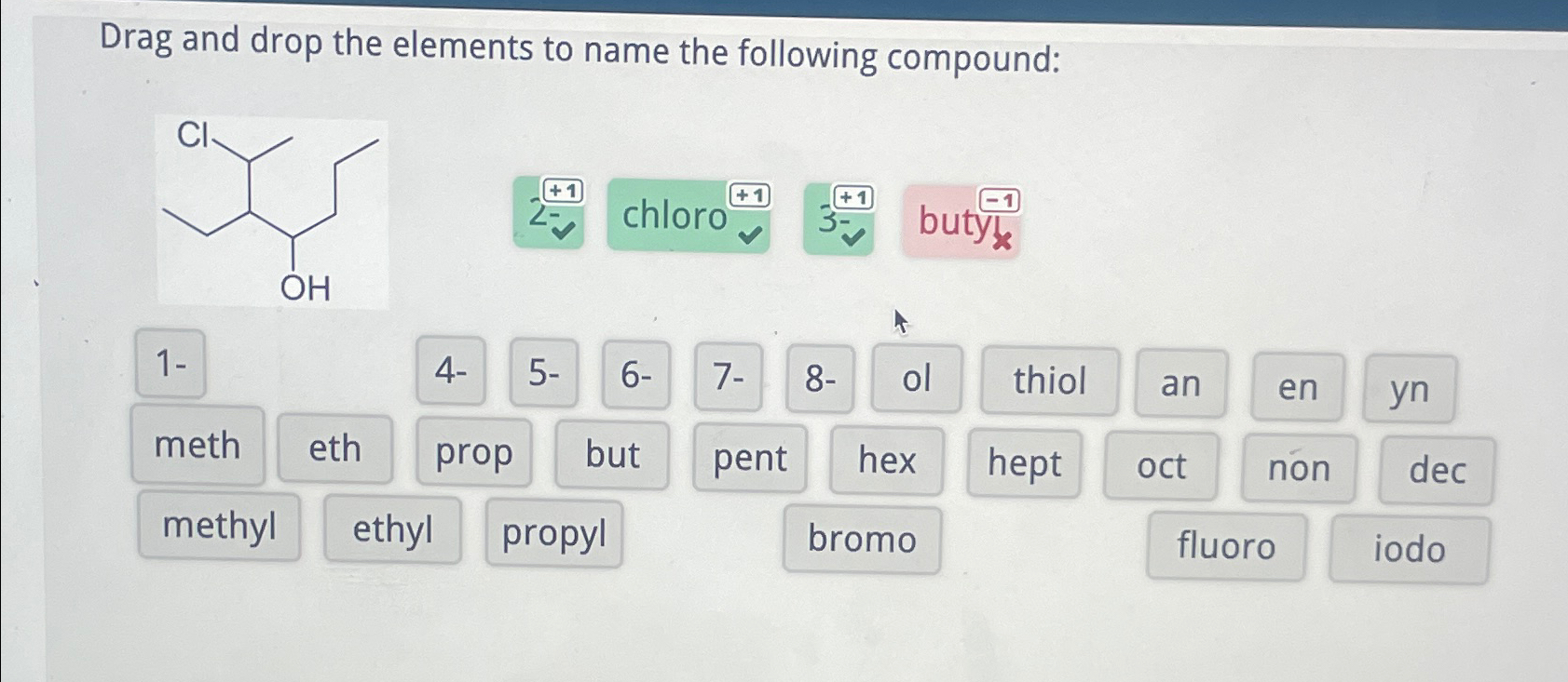 Solved drag nd drop the elements to name the following | Chegg.com