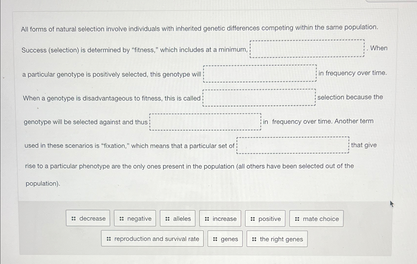 Solved All forms of natural selection involve individuals | Chegg.com