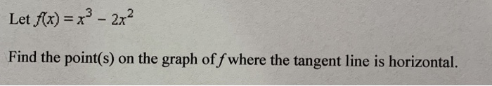 Solved Let f(x) = x2 - 2x2 Find the point(s) on the graph | Chegg.com