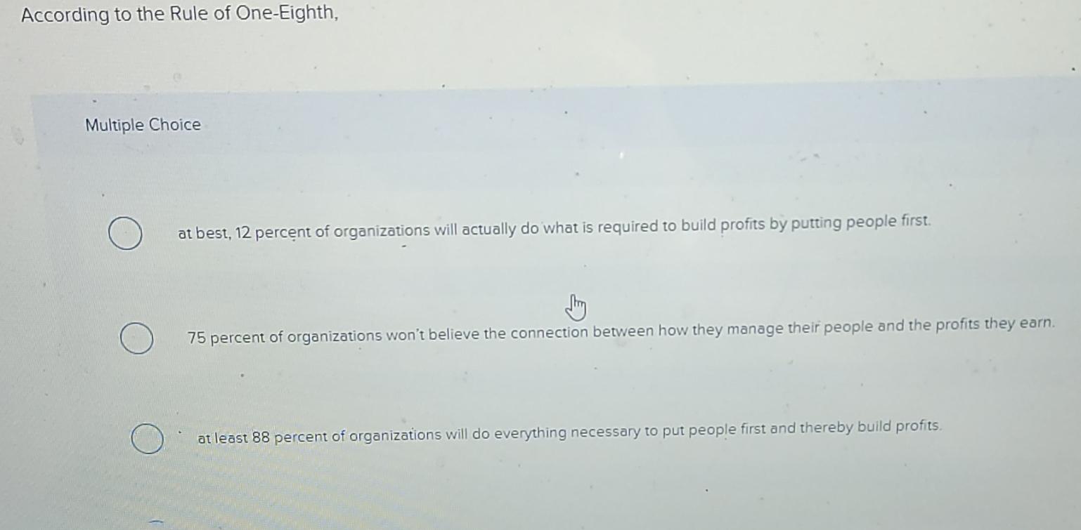 Solved According to the Rule of One-Eighth,Multiple Choiceat | Chegg.com