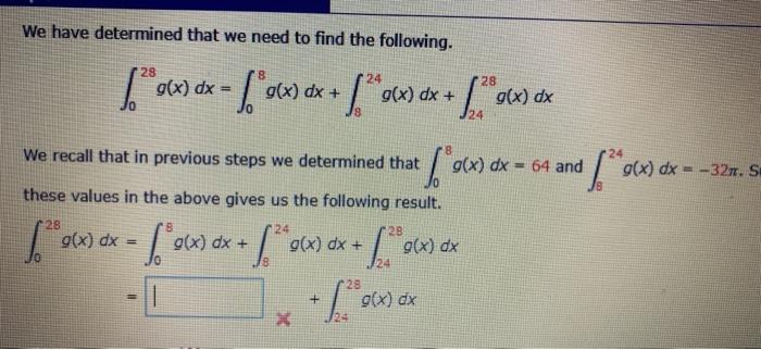 Solved We have determined that we need to find the | Chegg.com