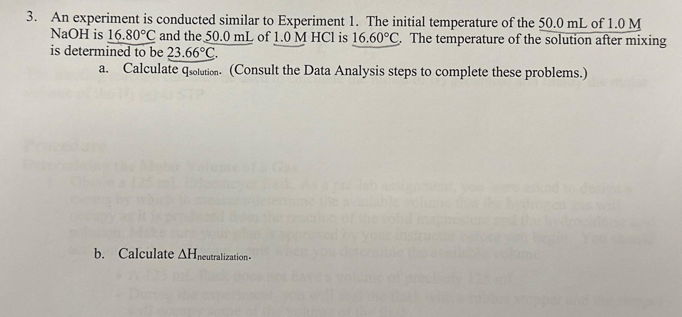 Solved An experiment is conducted similar to Experiment 1. | Chegg.com