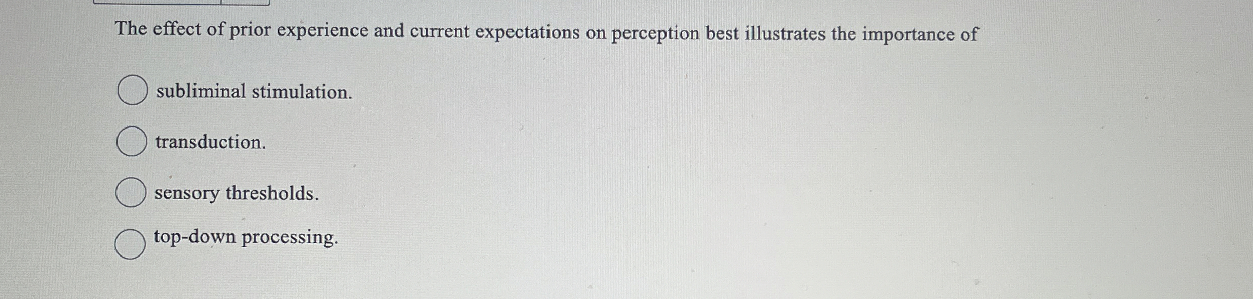 Solved The effect of prior experience and current | Chegg.com
