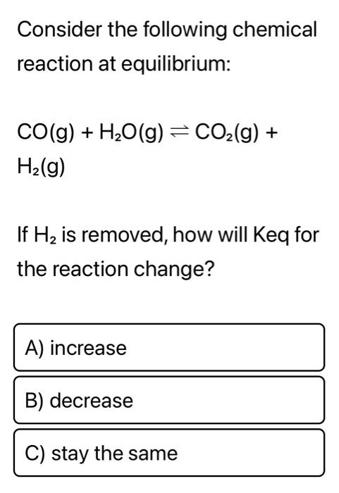 Solved Consider the following chemical reaction at | Chegg.com