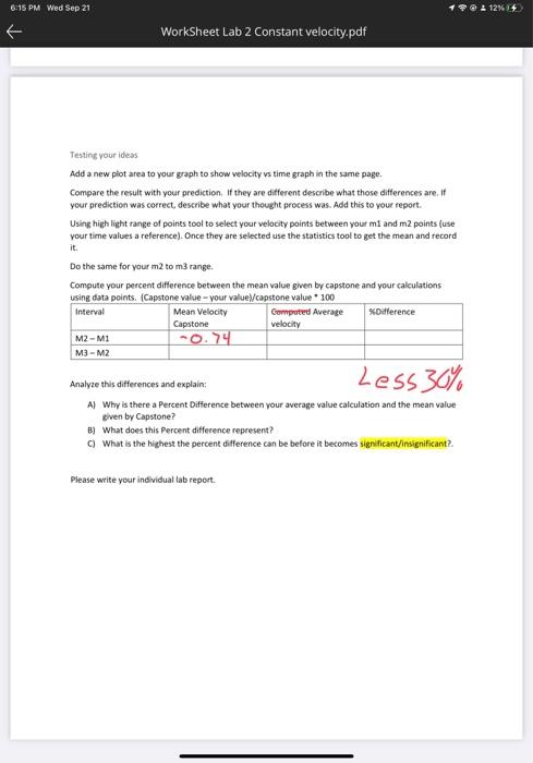Solved Write down any significant observations you may have | Chegg.com