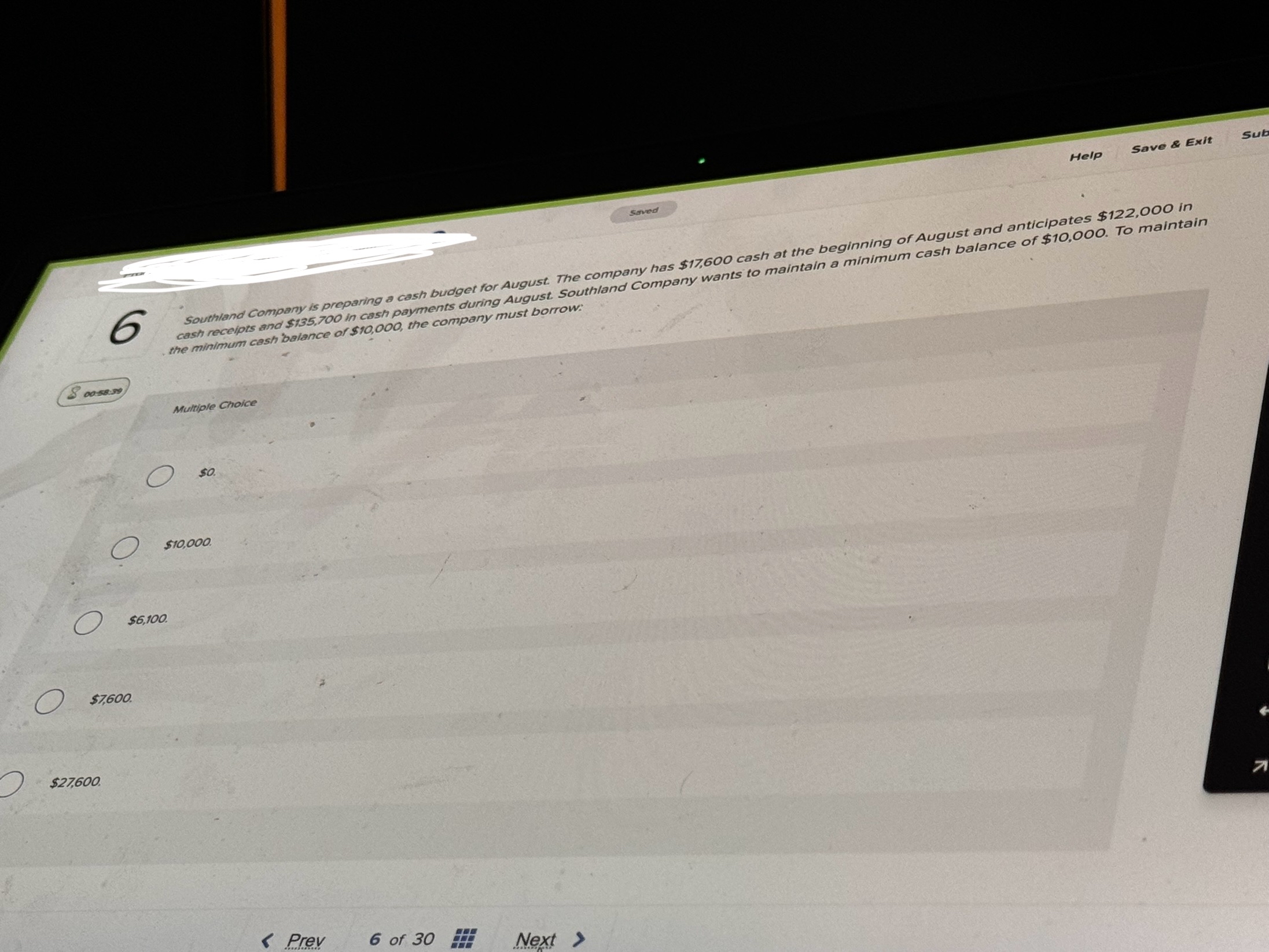 Solved HelpSave & ExitsovedSouthland Company is preparing a | Chegg.com