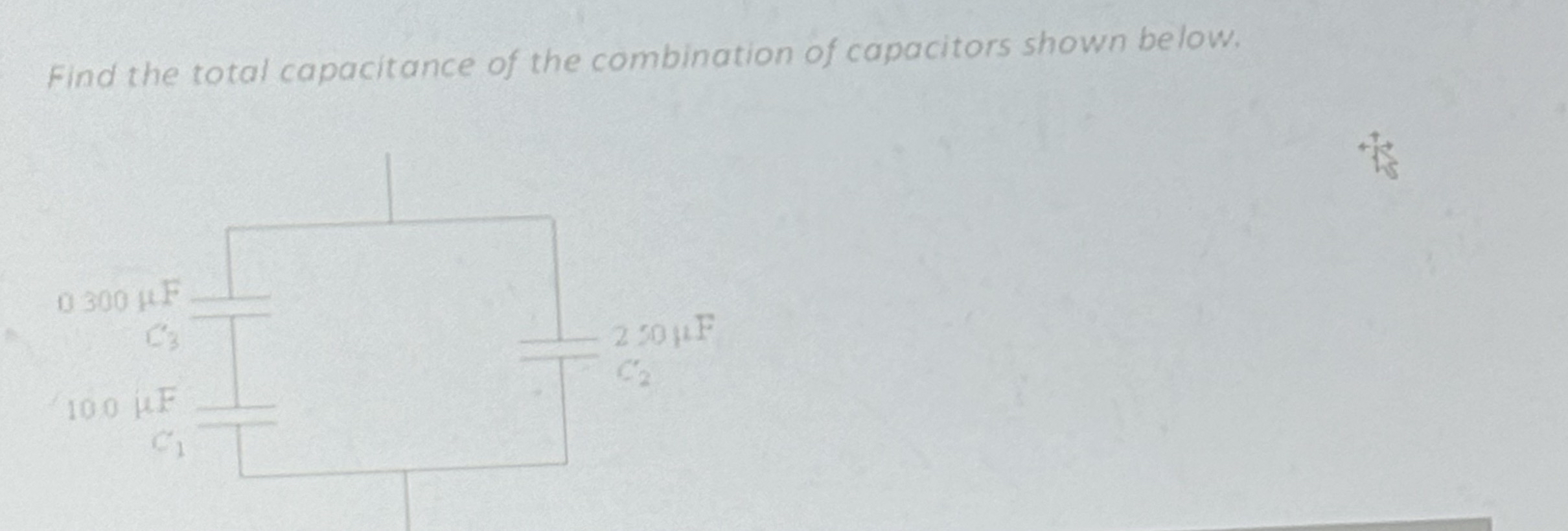 Solved Find the total capacitance of the combination of | Chegg.com