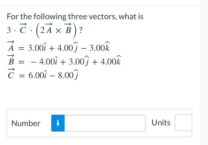 Solved For the following three vectors, what | Chegg.com