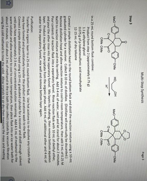 Solved Step 1 In a 50-mL. Erlenmeyer flask combine: | Chegg.com