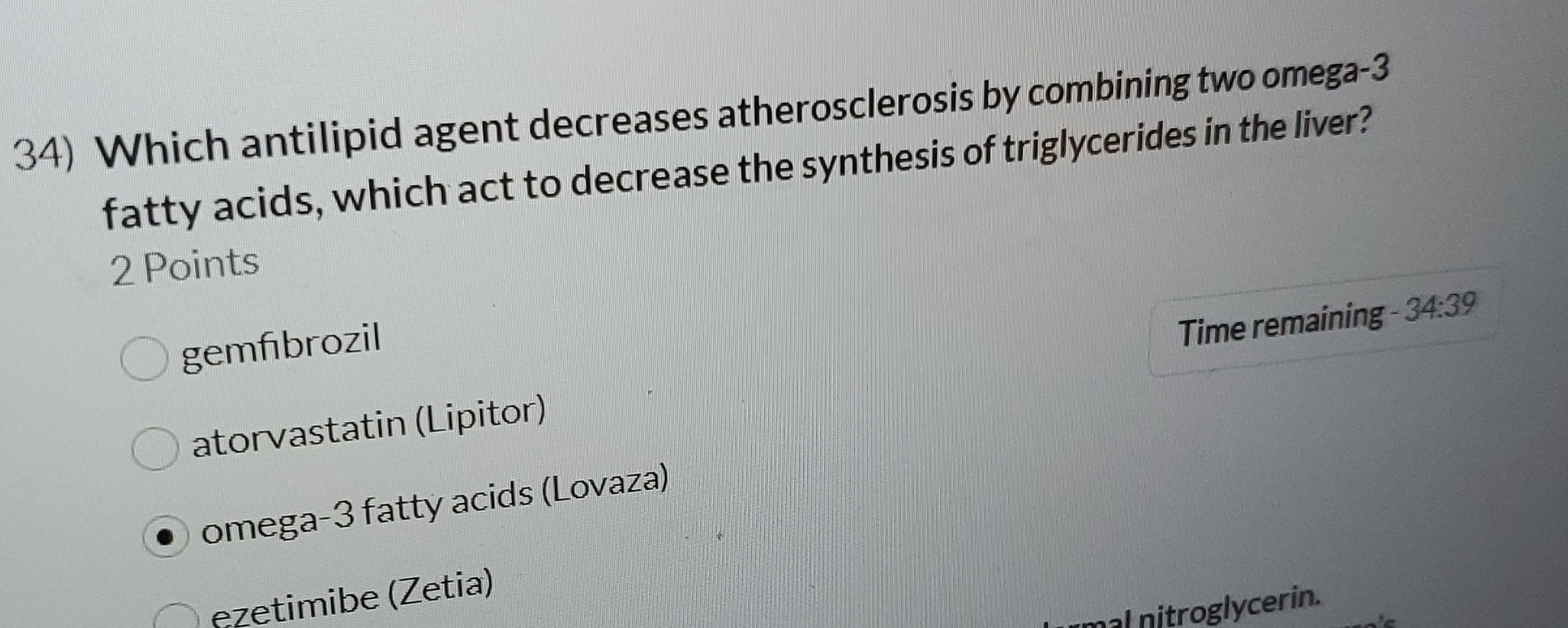 Solved Which antilipid agent decreases atherosclerosis by | Chegg.com