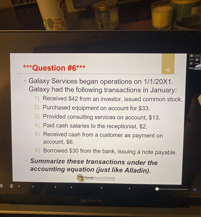 Solved Galaxy Services began operations on 1/1/20×1. Galaxy | Chegg.com