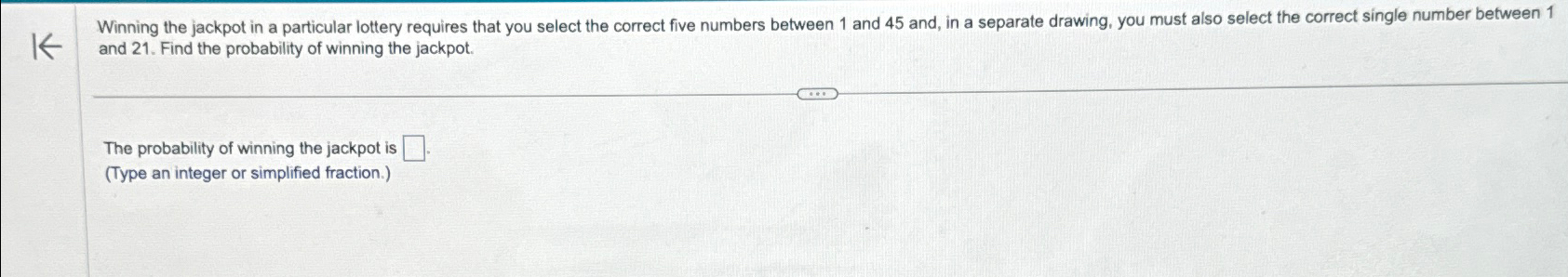 Solved and 21 . ﻿Find the probability of winning the | Chegg.com