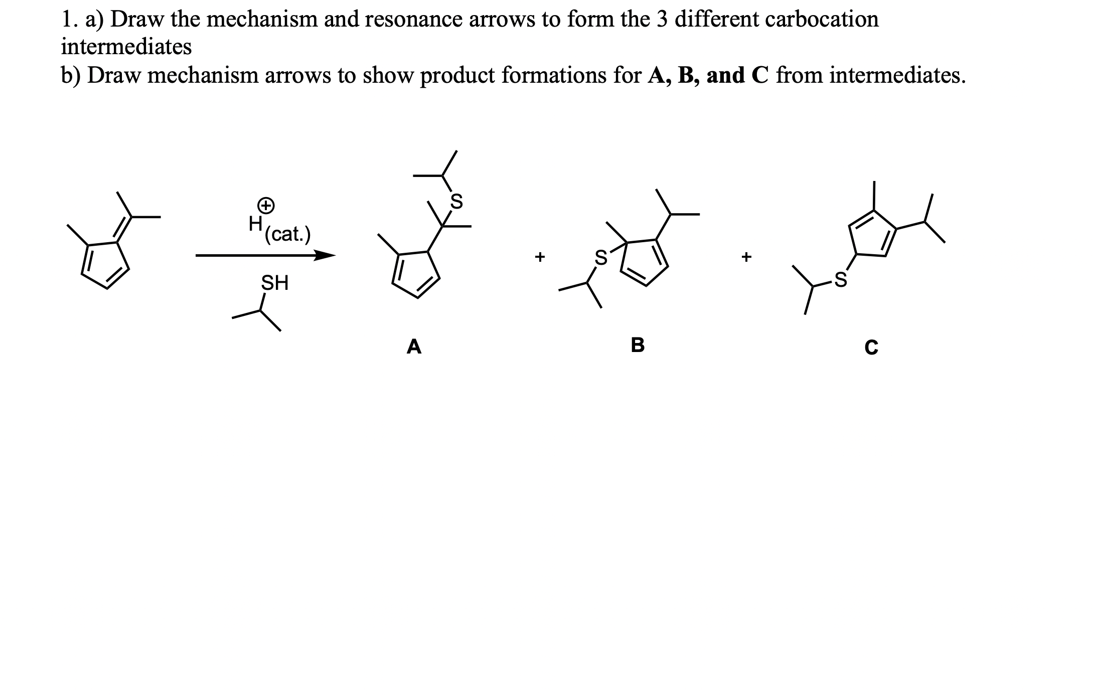 Solved please draw the arrows to show the mechnism and hwo | Chegg.com