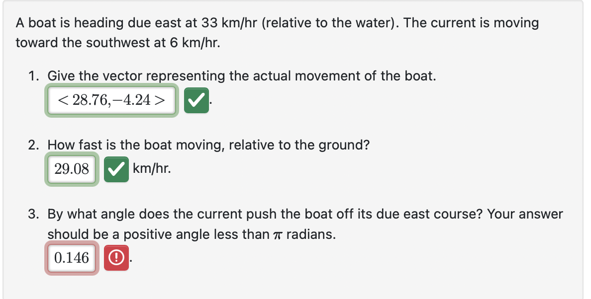 Solved A boat is heading due east at | Chegg.com