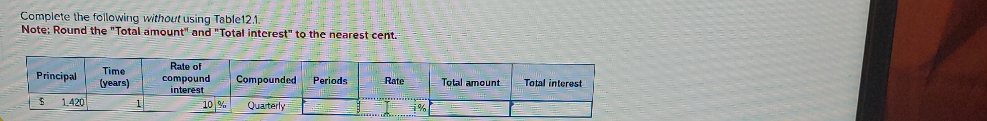 Solved How to solve Complete the following without using | Chegg.com