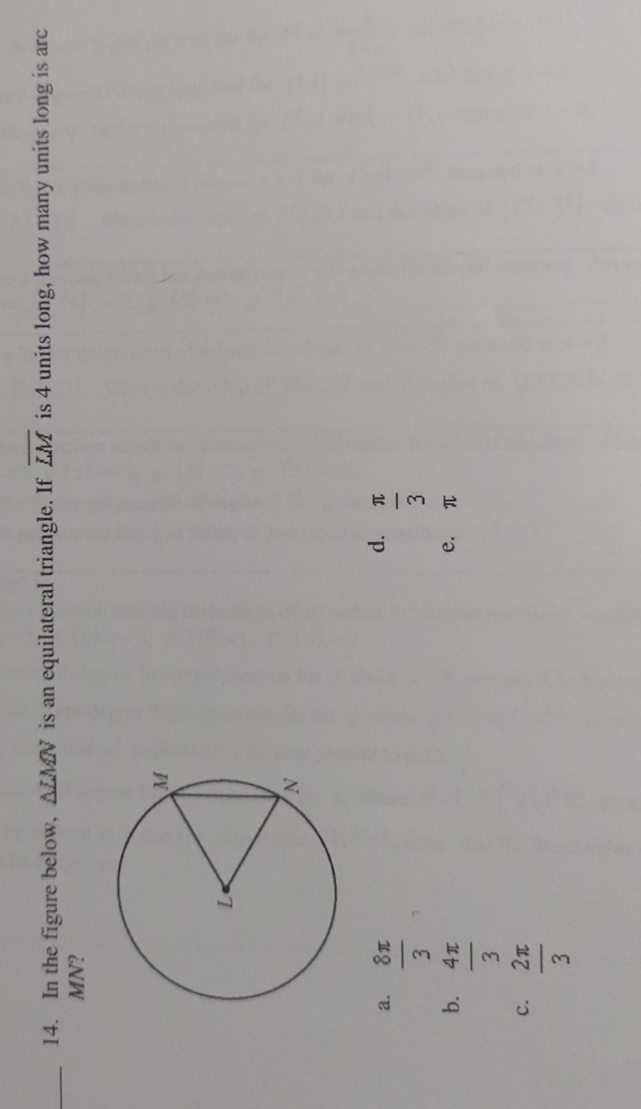 Solved In the figure below, ????MN ﻿is an equilateral | Chegg.com