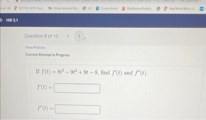Solved View Policies Current Attempt in Progress If | Chegg.com