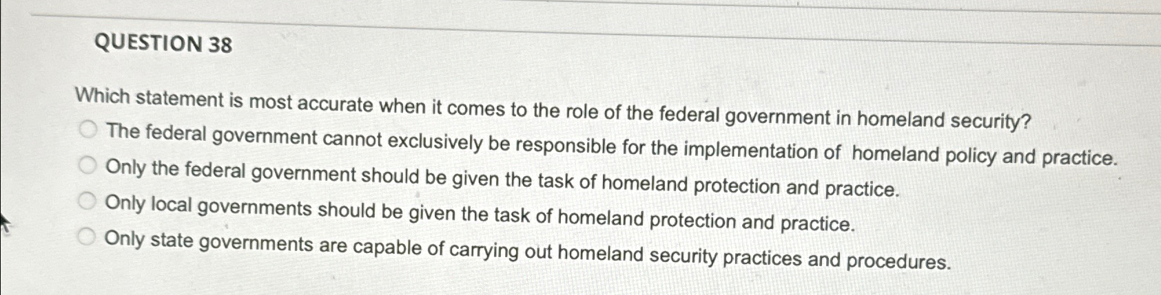 Solved QUESTION 38Which statement is most accurate when it | Chegg.com