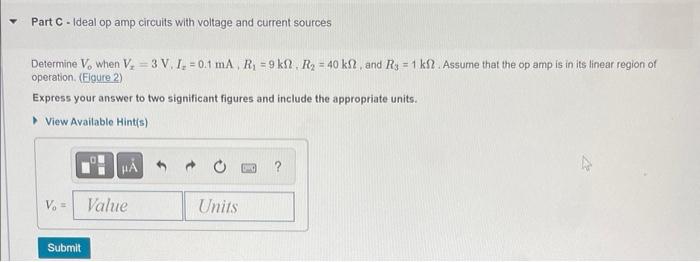 Solved Part A - Ideal op amp circuits with a voltage source: | Chegg.com