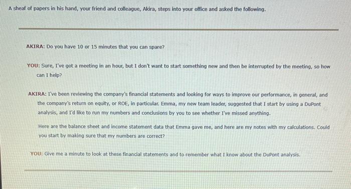 Solved A sheaf of papers in his hand, your friend and | Chegg.com