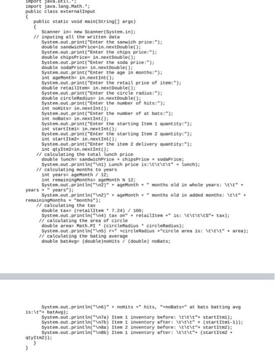 Solved Java Programming languageFor this assignment, work | Chegg.com