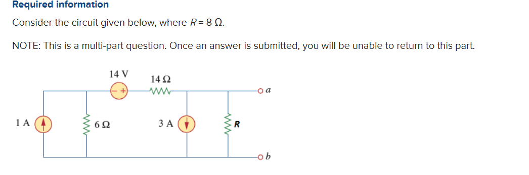 Solved Required informationConsider the circuit given below, | Chegg.com