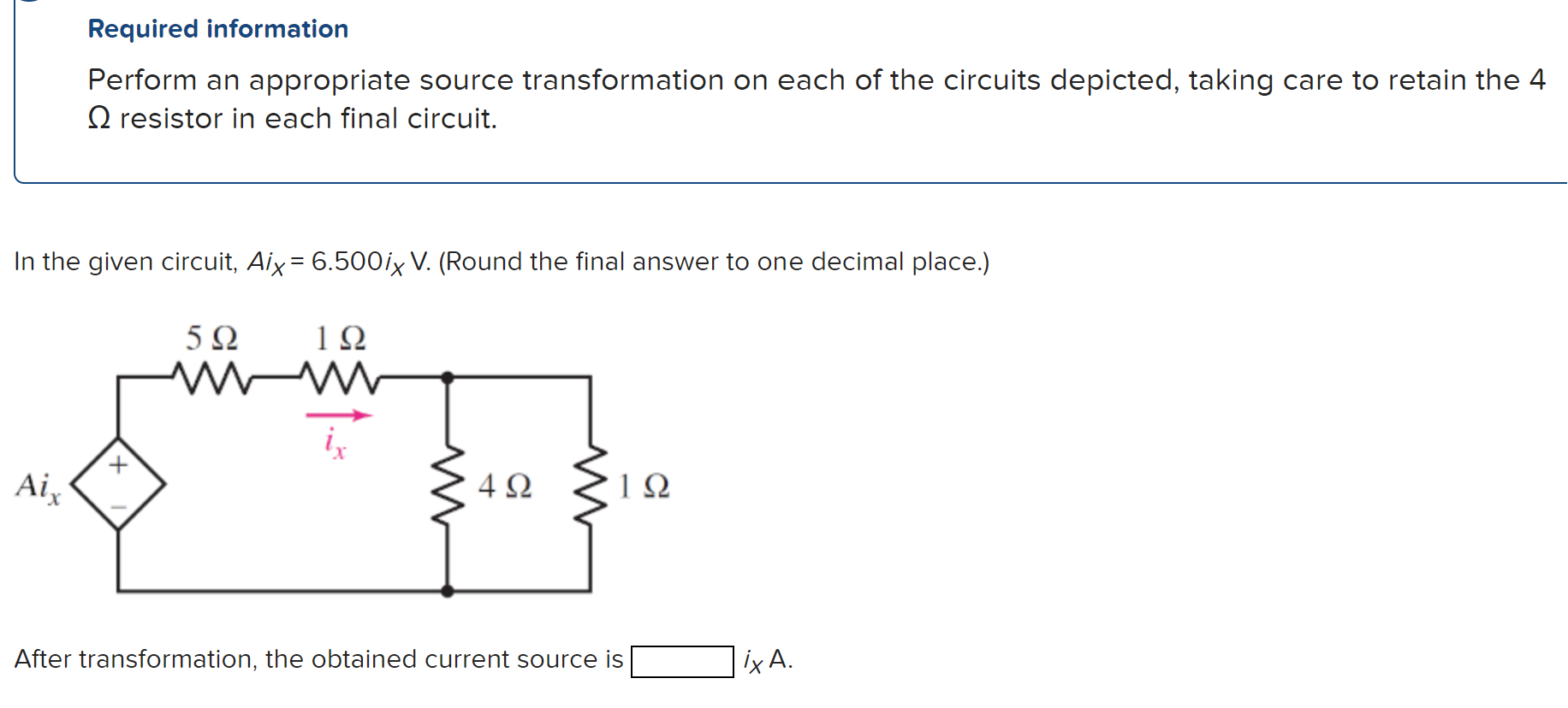 Solved Required informationPerform an appropriate source | Chegg.com