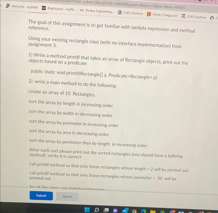 Welcome - myPNW user/tolder submit | Chegg.com