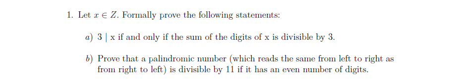 Solved Let xinZ. Formally prove the following | Chegg.com