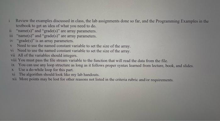 Solved please use C++ for the programi attached screenshots | Chegg.com