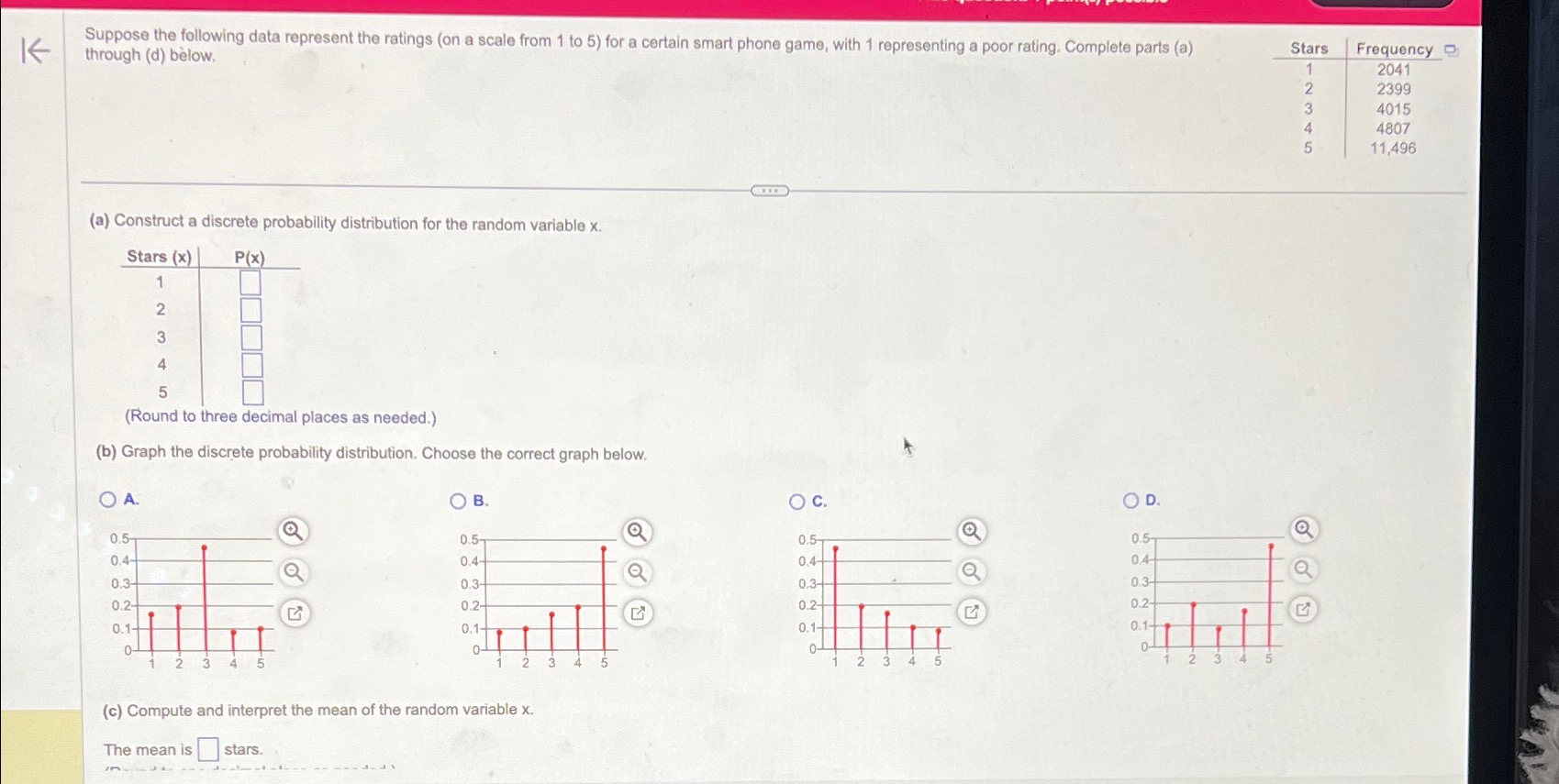 Solved Suppose the following data represent the ratings (on | Chegg.com