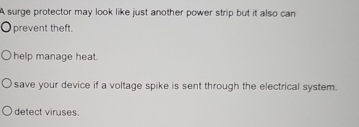 Solved A surge protector may look like just another power | Chegg.com