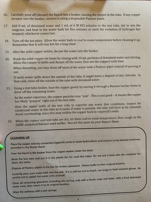 EXPERIMENT #2 LAW OF CONSTANT COMPOSITION | Chegg.com